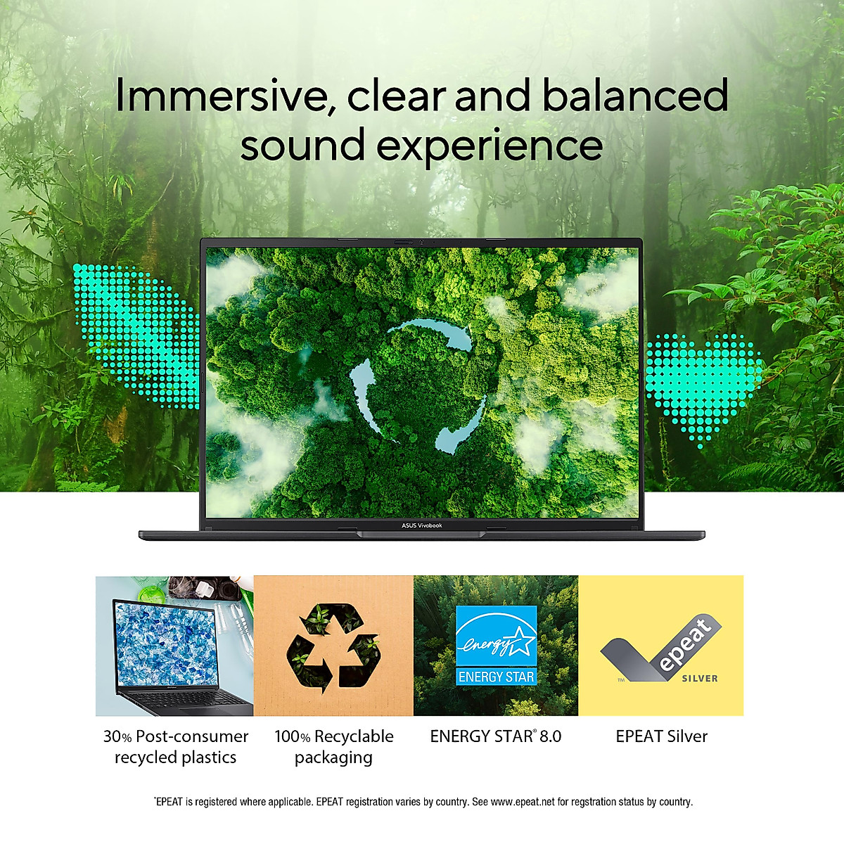 ASUS Vivobook 16 Laptop, 16” WUXGA 1920X1200 16:10 Display, AMD Ryzen™ 5 5625U CPU, AMD Radeon™ Graphics, 8GB RAM, 512GB SSD, Fingerprint Sensor, Windows 11 Home, Indie Black, M1605YA-EH54