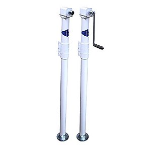 Rieco-Titan Products TFC2A3W Any Corner Camper Jack - 44321, 40 Inch, White (2 Pack)