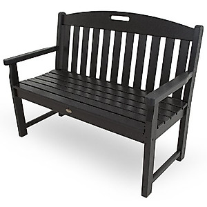 Trex Outdoor Furniture TXB48CB 48-Inch Yacht Club Bench, Charcoal Black