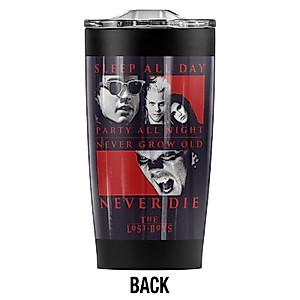 The Lost Boys Never Die Stainless Steel Tumbler 20 oz Coffee Travel Mug/Cup, Vacuum Insulated & Double Wall with Leakproof Sliding Lid | Great for Hot Drinks and Cold Beverages