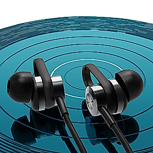 Earbuds Wired Super Bass in-Ear 3.5mm Plug Sports Headphones with Ear Hook,Soft Ear Buds Noise Isolation high Fidelity Stereo Magnetic 3.5 Jack Wired Earphones with Microphone for Running Fitness