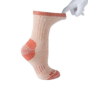 NEVSNEV 1pairs 70% Warm Wool Women Crew Socks - Hiking Outdoor Athletic Thermal Thickening Cushion 9-11