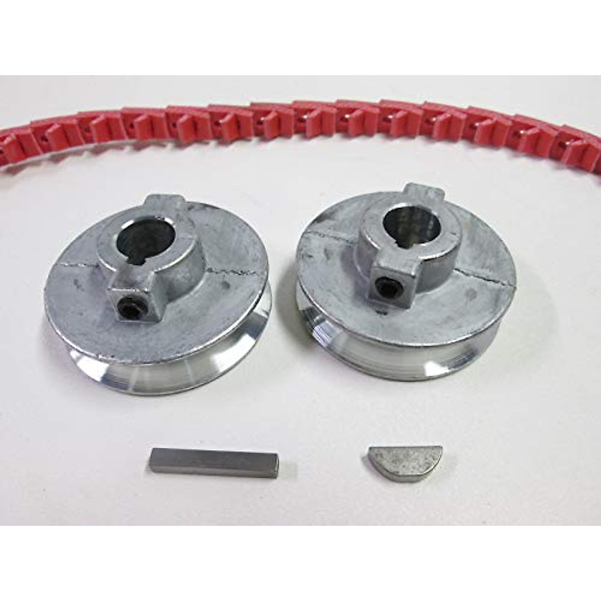 Craftsman Table Saw Belt & Pulley Kit with 2 1/2" Pulleys, Keys, & Fenner PowerTwist