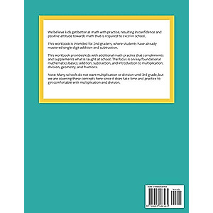 Math Workbook Grade 2: 100 Pages of Addition, Subtraction, and Beginning Multiplication, Division, Fraction (Math Workbooks)