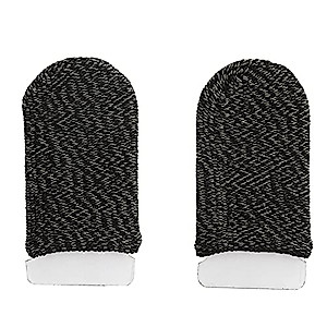 PUSOKEI Mobile Phone Gaming Finger Sleeves, Reusable Gaming Finger Sleeves for Mobile Game Controllers, Touch Screen Game Controller, Gamer Thumb Protector