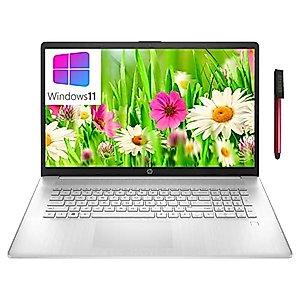 HP 2022 17 17.3" FHD Laptop, Hexa-Core AMD Ryzen 5 5500U (Beat i7-1065G7), 64GB DDR4 RAM, 2TB PCIe SSD, 802.11AC WiFi, Webcam, Type-C, Fingerprint Reader, Windows 11 S, broag 64GB Flash Drive