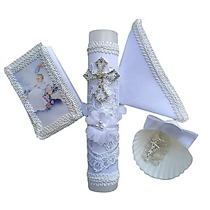 Set de Vela para Bautizo/Elaborado en Mèxico/Niño y Niña/Alta Calidad.