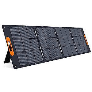 ALLWEI 200W Portable Solar Panel for 1200/2000W Power Station Solar Generator, Foldable 3-in-1 Outputs 18V Solar Charger with Adjustable Kickstand, Waterproof IP68 for Camping Fishing Home Off Grid