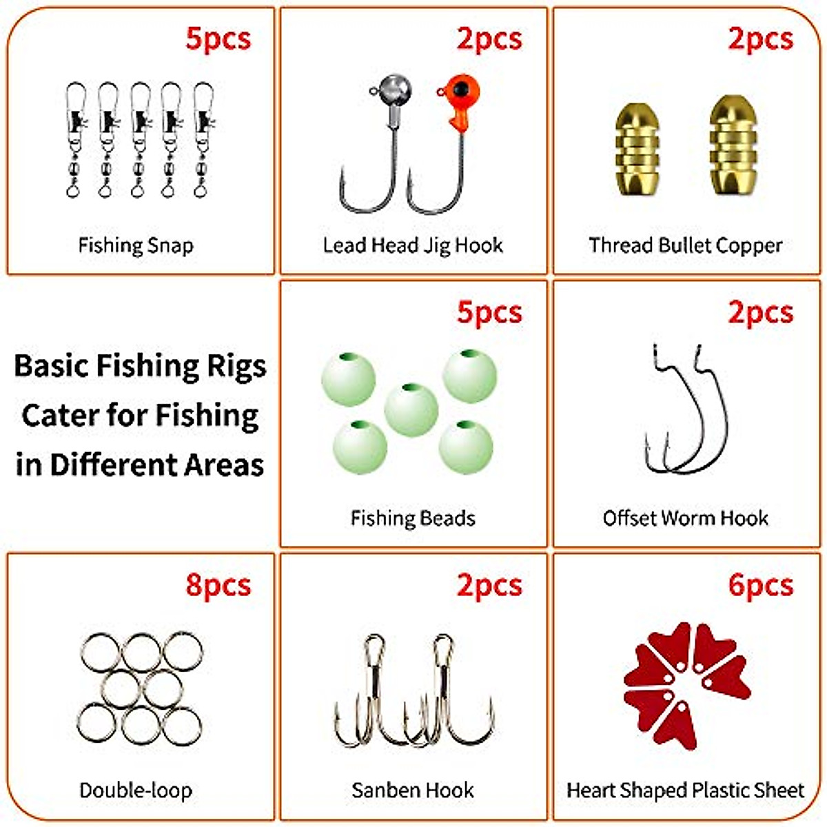 GOANDO Fishing Lures Kit for Freshwater Bait Tackle Kit for Bass Trout Salmon Fishing Accessories Tackle Box Including Spoon Lures Soft Plastic Worms Crankbait Jigs Hooks