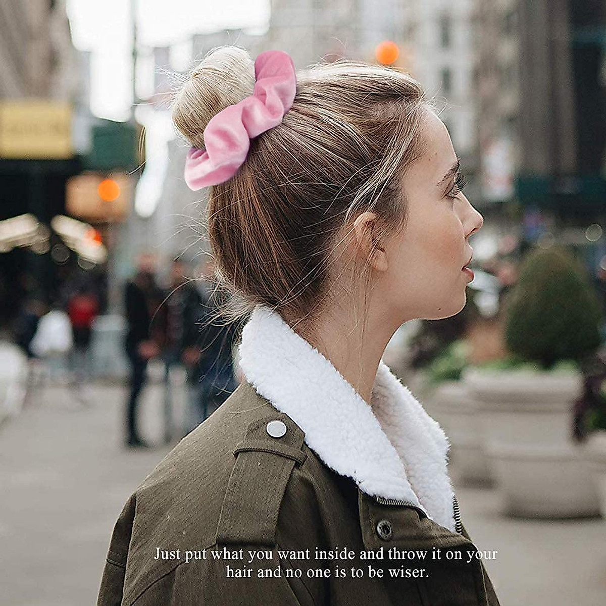 Didder 20 Pcs Pink Velvet Scrunchies, Soft Hair Ties for Women Girls Elastic Bobbles Ropes Scrunchie, Cute Hair Accessories for Daily Use