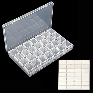 5D Diamond Painting Storage, Diamond Art Accessories Box, Jewelry Organizer Transparent Containers for Bead Crystal