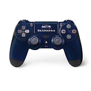 Skinit Decal Gaming Skin Compatible with PS4 Controller - Officially Licensed NFL Seattle Seahawks Team Jersey Design