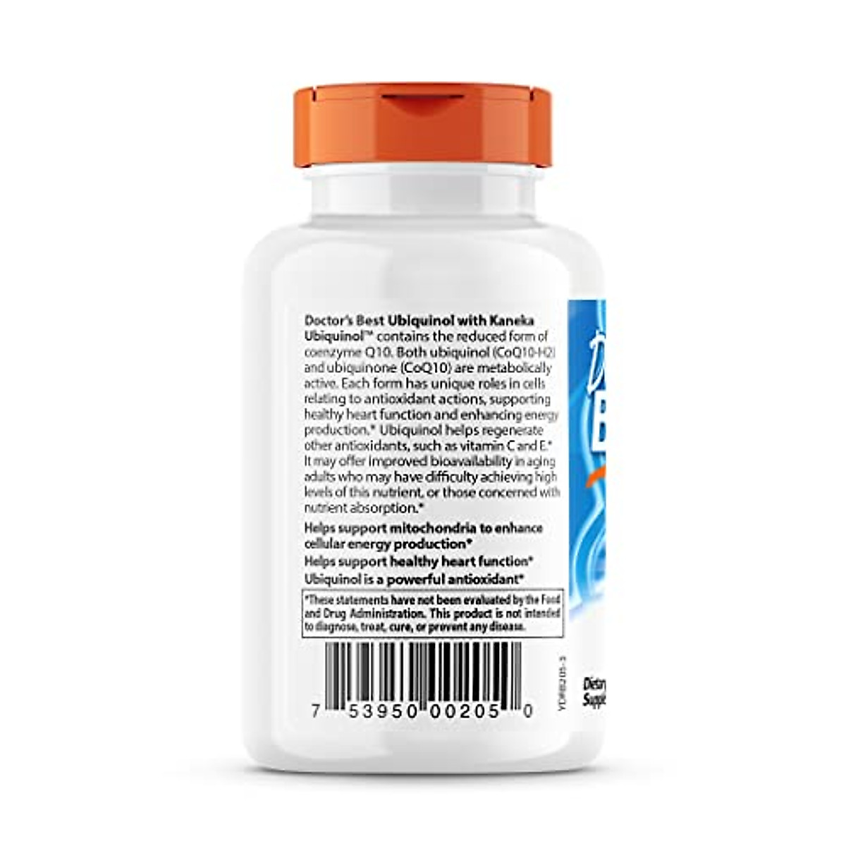 Doctor's Best Ubiquinol with Kaneka QH, Non-GMO, Gluten Free, Soy Free, Heart Health, 100 mg, 60 Softgels