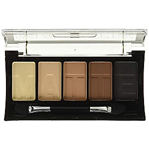 L.A. COLORS 5 Color Matte Eyeshadow Palette, Brown Tweed CEM472