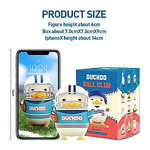 POP MART DUCKOO Ball Club Series, 12PCs DUCKOO Blind Box Figures, Random Design Action Figures Collectible Toys Home Decorations, Holiday Birthday Gifts for Girls and Boys, Whole Set
