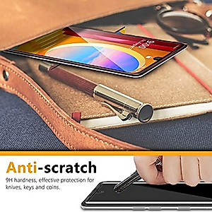 UniqueMe [2 Pack] Screen Protector Compatible for LG Velvet/LG Velvet 5G UW Tempered Glass,3D Full Coverage Film HD [Easy Installation] Edge to Edge Protection