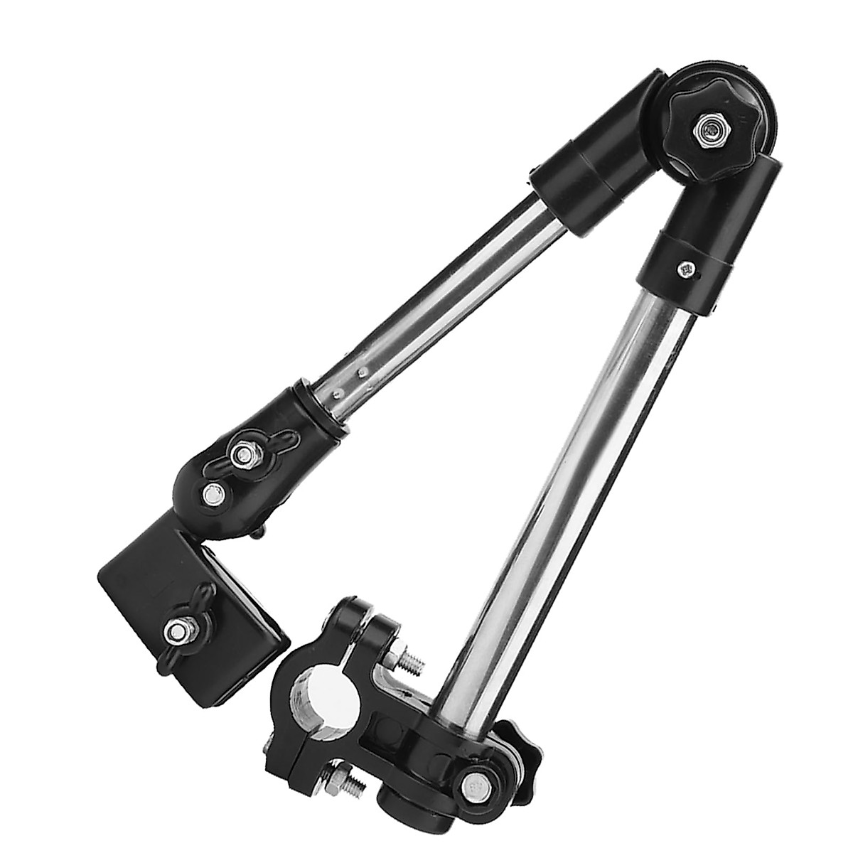 Yinhing Umbrella Holder for Wheelchair, Umbrella Mount Holder, Wheelchair Stroller Umbrella Attachment Handle Bar Holder Clamp Supporter Connector