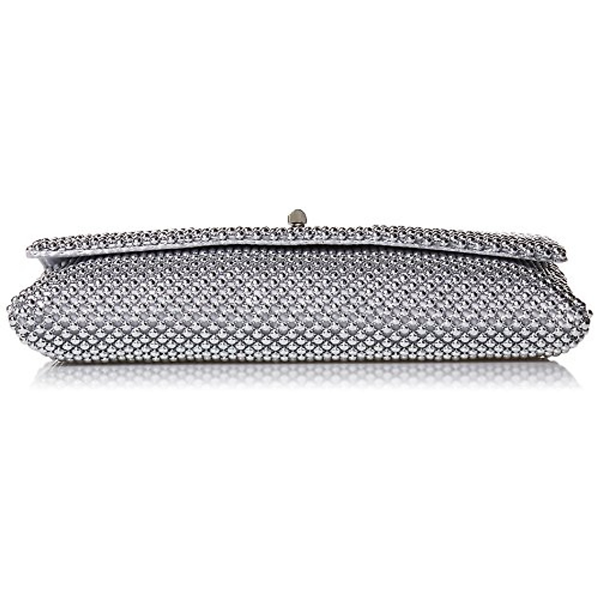 Jessica McClintock Trina Mesh Clutch, Silver