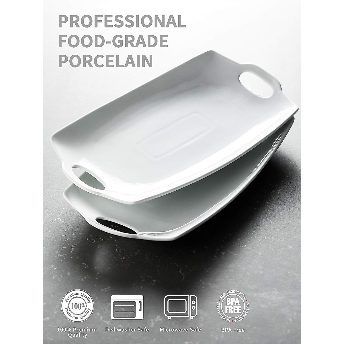 3 Tier Serving Stand Serving Platter with Handle Chip and Dip Serving Set Pocerlain Oval Bowl Set with Stand White Serving Bowl for Entertaining Tiered Tray Decor for Countertop