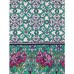 Moss Rose Women's Beach Cover up Swimsuit Kimono with Bohemian Floral Print, Loose Casual Resort Wear