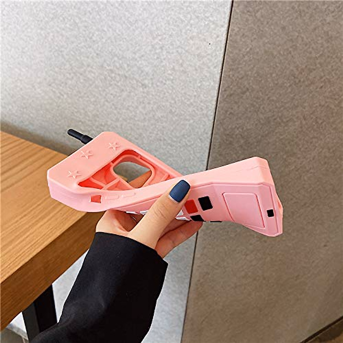 Lubiogio Retro Phone Case for iPhone 13 Pro Max,3D Cute Cartoon Kawaii Retro Classic Stand Phone Shape Kids Girls Women Soft Silicone Rubber Case for iPhone 13 Pro Max 6.7 inch(Retro Phone Pink)