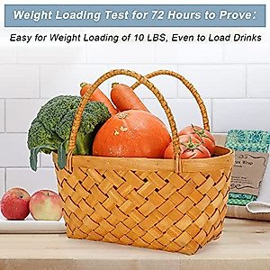 Easter Baskets for Kids | Small Picnic Basket | Wicker Baskets for Gifts Empty | Flower Basket | Small Wicker Basket with Handle for Easter, Egg Gathering, Kids Toy, Valentine’s, Birthday, Honey