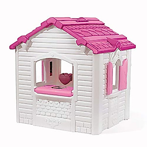 Step2 Sweetheart Kids Playhouse, Indoor/Outdoor Playset, Interactive Play with Sounds, Made of Durable Plastic, For Toddlers 1.5+ Years Old