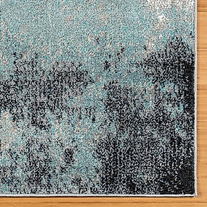 Gertmenian Modern Indoor Area Rugs, Machine-Woven, High Traffic, Non-Shedding & Stain-Resistant, for Living Room, Dining Room, Bedroom, Office, 2x8 Runner, Modern Abstract Gray, 29510