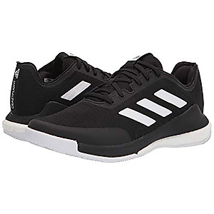 adidas Women's Crazyflight Volleyball Shoe, Black/White/Black, 8