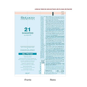 Salerm - Hydrating Shampoo 21 Silk Protein - 300 ml - for Dry and Damaged Hair - with Silk Proteins - Nourishes, Repairs, and Revitalizes Hair - Heat Protection