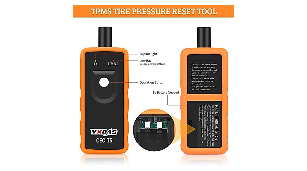 Vxdas Tpms Relearn Tool For Gm Tire Sensor Tpms Reset Tool Tire Pressure Monitor System