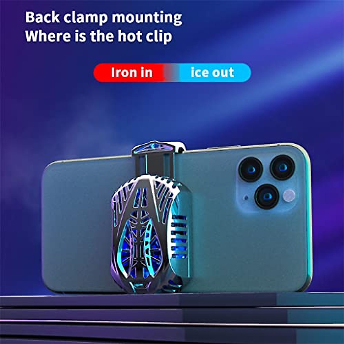 JYXDKD Mobile Phone Radiator For Universal Phone Cooler Game Cooling Controller Portable Fan Holder Heat Sink