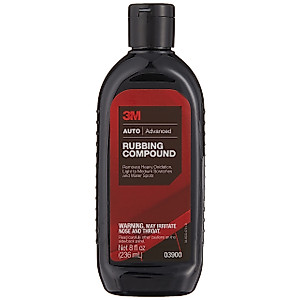 3M Auto Care Rubbing Compound, 03900, 8 oz