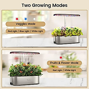 LetPot LPH-SE Hydroponics Growing System, 12 Pods Smart Herb Garden Kit Indoor, Indoor Garden, APP & WiFi Controlled, with 24W Growing LED, 5.5L Water Tank, Pump System, Automatic Timer