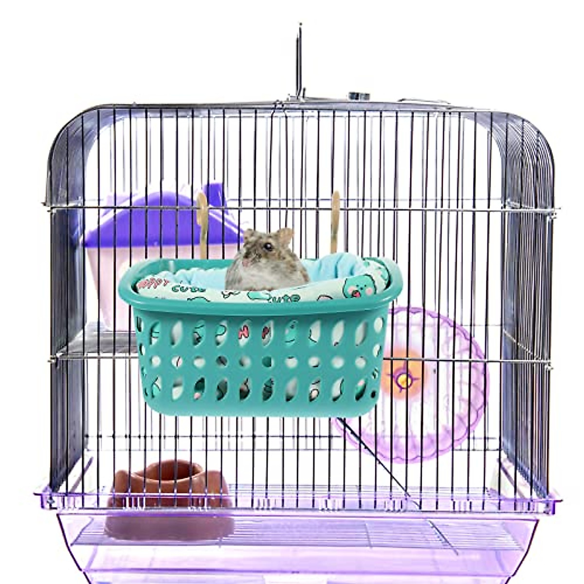PATKAW Hanging Hamster Bed Rat Hammock House Bedding Small Pet Animals Cage Nest Habitats Hanging Basket Warm Bed for Guinea Pig Rat