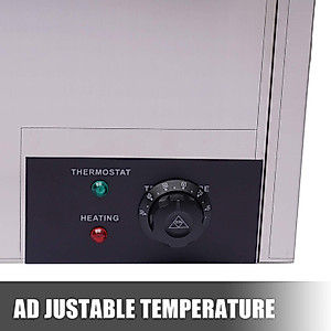 6-Pan Commercial Food Warmer Stainless Steel Electric Soup Warmer Hot Well Bain Marie Food Warmer Restaurant Table Food Steamer