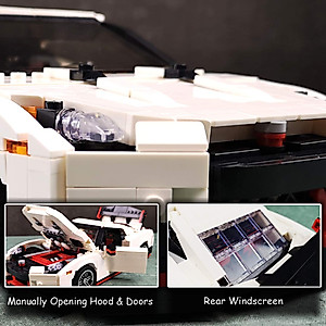 Nifeliz Mini Sports Race Car GTRS MOC Building Blocks and Construction Toy, Adult Collectible Model Cars Set to Build, 1:14 Scale (1024 Pcs)