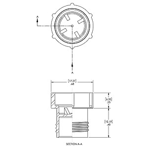 Caplugs PDE-6 PDE Series – Plastic Threaded Plug for Flareless Tube and Nut Assemblies, 1000 Pack, Red LD-PE, Thread Size 9/16"-18 Protective Seals, Hydraulic Systems, Leak Prevention (99191538)