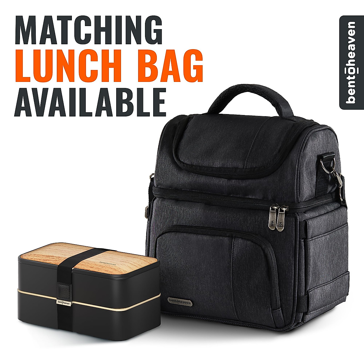 Premium Bento Lunch Box in 8 Modern Colors, 2 Compartments, Leak-proof, Includes Sauce Container, Divider, Cutlery & Chopsticks, 40oz Japanese Bento Box for Adults & Kids, Microwave-& Dishwasher-safe