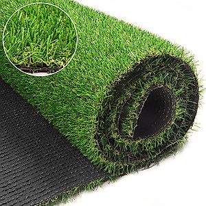 Weidear Artificial Turf Grass 4 ft x 6 ft, Realistic Fake Grass Rug with Drainage Holes, 20MM Indoor Outdoor Lawn Grass Landscape for Backyard Patio, Synthetic Grass Mat for Dogs Pets, Customized