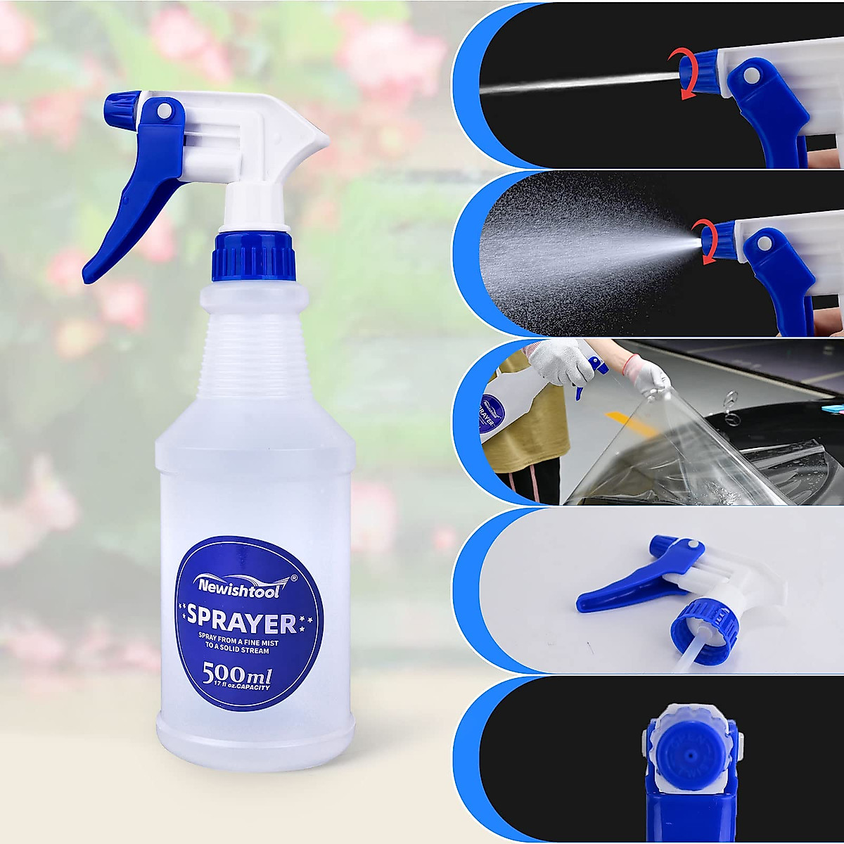 NEWISHTOOL Vinyl Wrap Tool Kit with Heat Gun for Vinyl, Vinyl Wrap Kit, PPF Installation Kit, Vinyl Application Tools, Car Tint Windows Kit Includes Spray Bottle, Felt Squeegee and Vinyl Wrap Knife