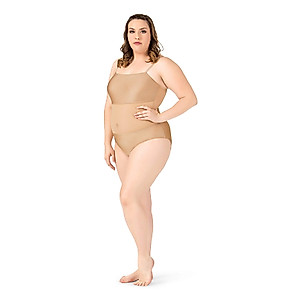 Natalie Dancewear Adult Plus Size Undercover Camisole Undergarment Leotard N237WNUD2X Caramel 2X