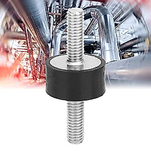 4pcs M6 Anti-Vibration Rubber Isolator Mounts with 2 Threaded Studs Shock Double Ends Screw Vibration Damping Mounts Silent Block Damper Car Boat Bobbins(VV20*10 M6*18)