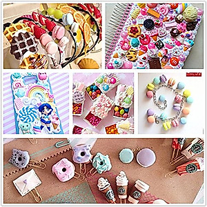 Slime Charms Cute Set - Charms for Slime Assorted Fruits Candy Sweets Flatback Resin Cabochons for Craft Making, Ornament Scrapbooking DIY Crafts (Candy)