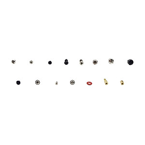 HVAZI 15 Kinds Personal Computer Screws Standoffs Spacer Assortment Kit for Computer Case Motherboard Hard Drive Fan Power Graphics