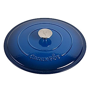 Crock Pot Artisan Enameled Cast Iron Braiser W/Lid, 5 Quart, Sapphire Blue