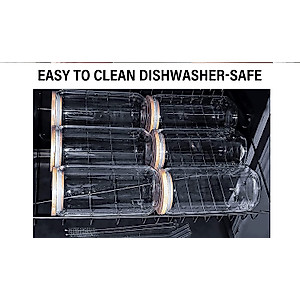 Flhivsa Drinking transparent cup 4pcs Set-20oz water Cups Tumbler Cup With Bamboo Lids and Straw (20oz Glass Clear Bamboo Lid 6 Pack)