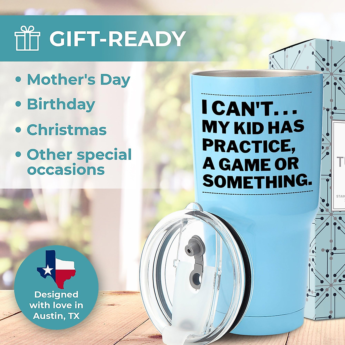 Funny Mom Tumbler 30oz, Funny Gifts For Sports Moms, Baseball Mom Gifts, Volleyball Basketball, Soccer, Softball, Lacrosse, Golf, Football, Hockey, Cheer, Diving, Gymnastics, Wrestling, Tennis Cycling