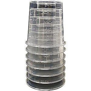 Medicine Cups - Disposable Plastic - 2 OZ [Case of 1840] Graduated measurements in CC's and OZ for Measuring, Mixing and distributing (1840)