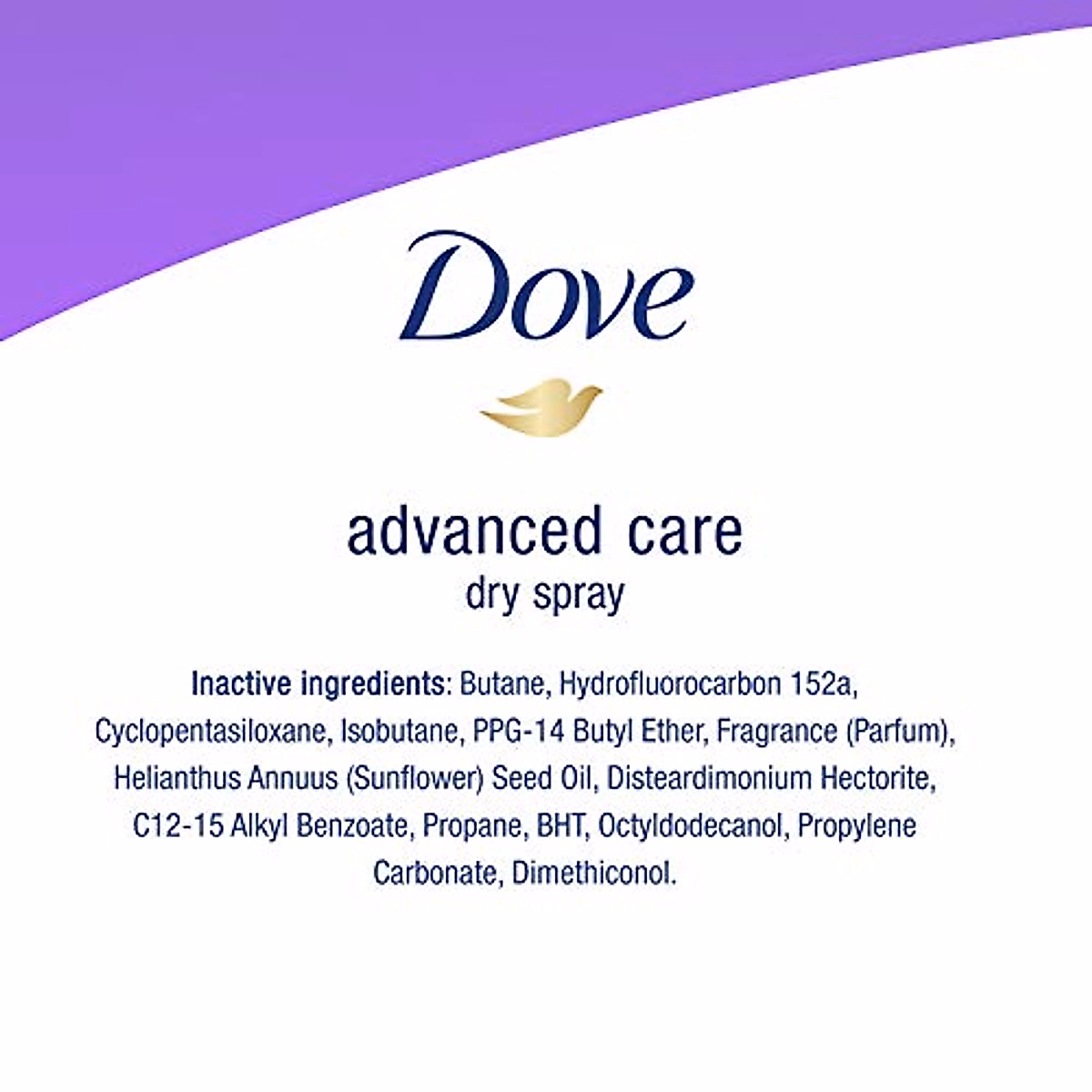 Dove Advanced Care Antiperspirant Deodorant Dry Spray 48 Hours of Sweat and Odor Protection Lavender Fresh Antiperspirant Spray With ¼ Moisturizers and 0% Alcohol, 3.8 Ounce (Pack of 3)
